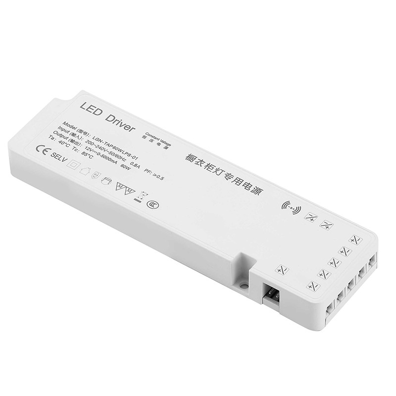 Cabinet LED Light 12V Power Adapter - 220V/110V to 24W/60W Driver with ...