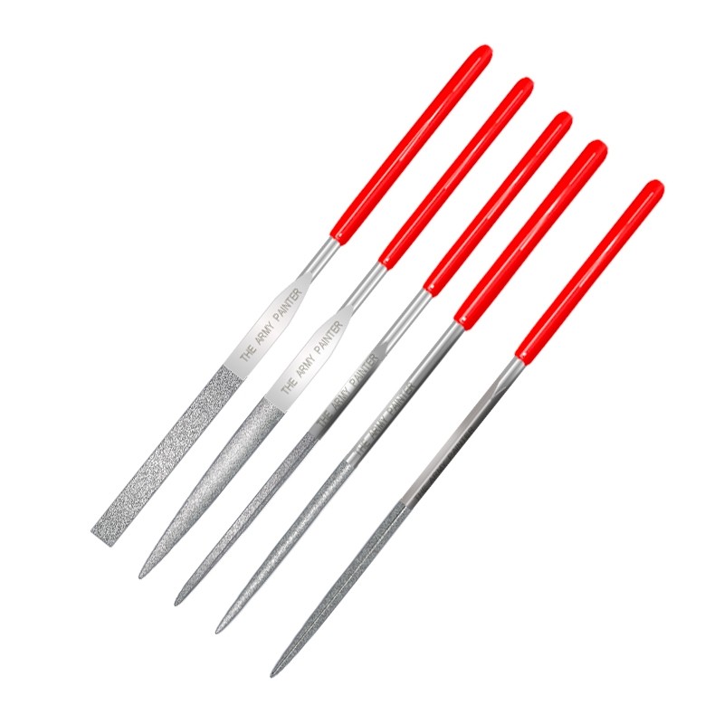 Diamond File Set - Emery Assorted Files, Metal Polishing Precision Flat Small File, Steel File ...