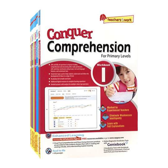 Серія singapore conquer reading comprehension Робочий зошит sap conquer comprehension for grades ...