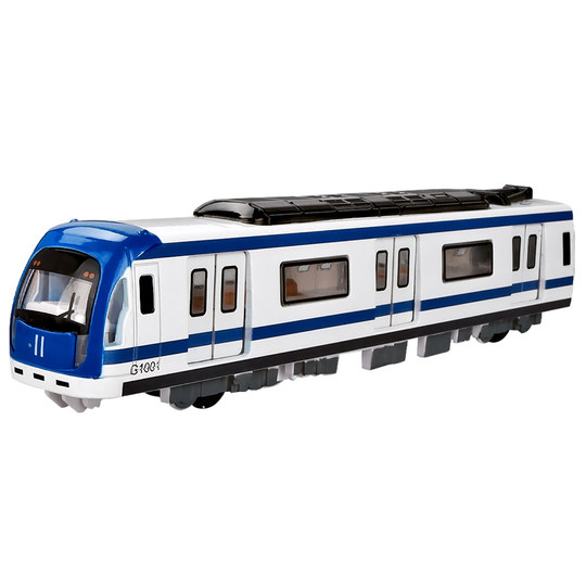 Voice Broadcast Alloy Subway Toy Track, City Light Rail Train Model for ...