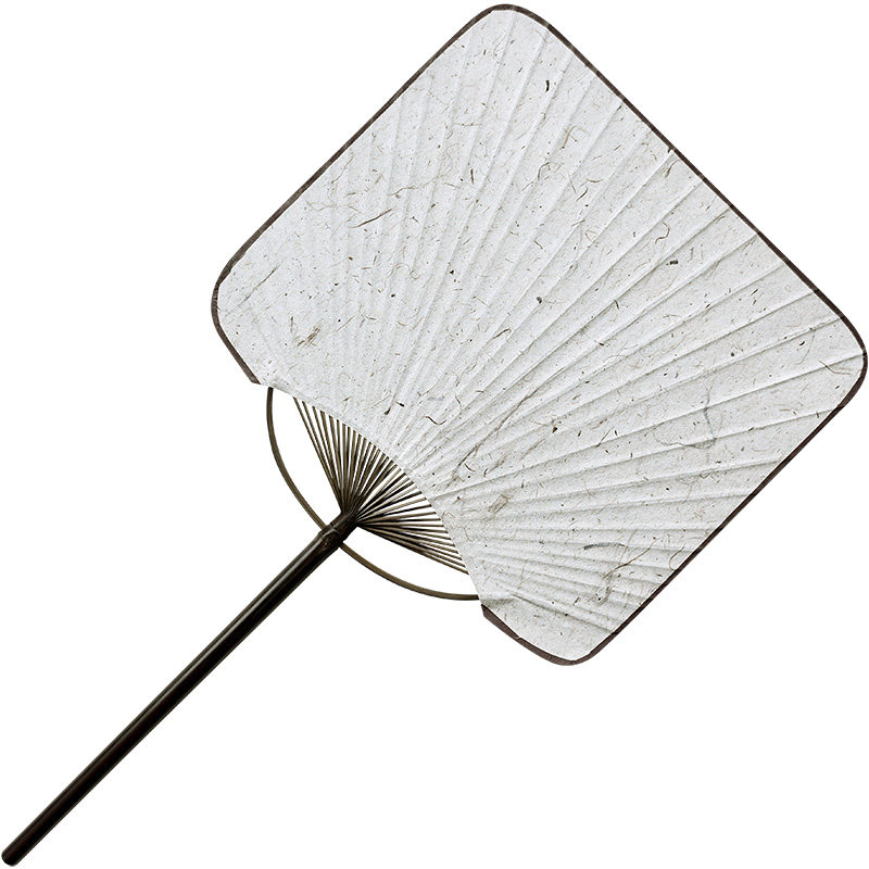 Handmade Cattail Fan - Classical Style Bamboo Fan for Home Decoration