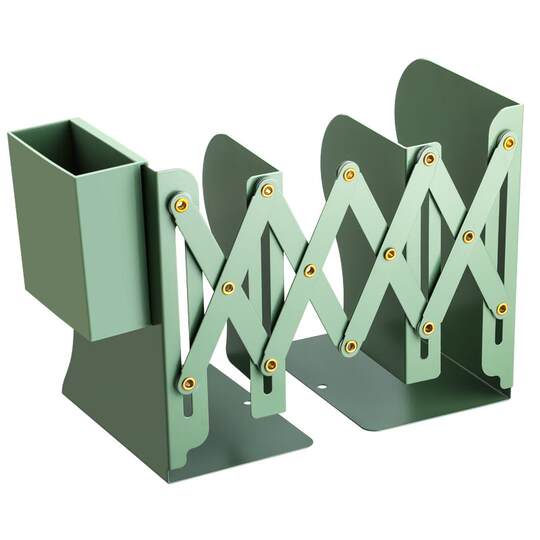 Retractable Book Stand | Metal Bookshelf Book Clip for Desktop Organization