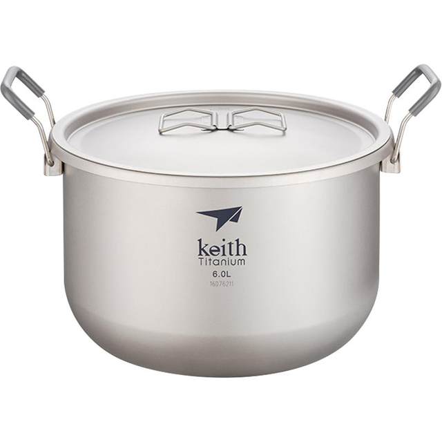 Keith Kaisi pure titanium soup pot titanium pot cooking soup porridge ...