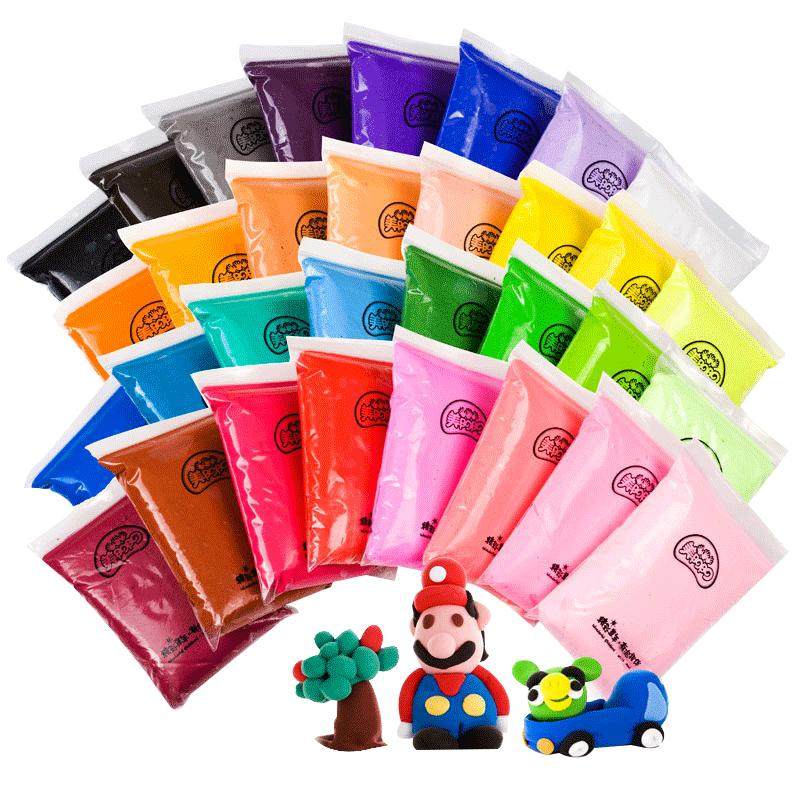 24 Color Space Clay - 100g Ultra-Light Plasticine for Kids