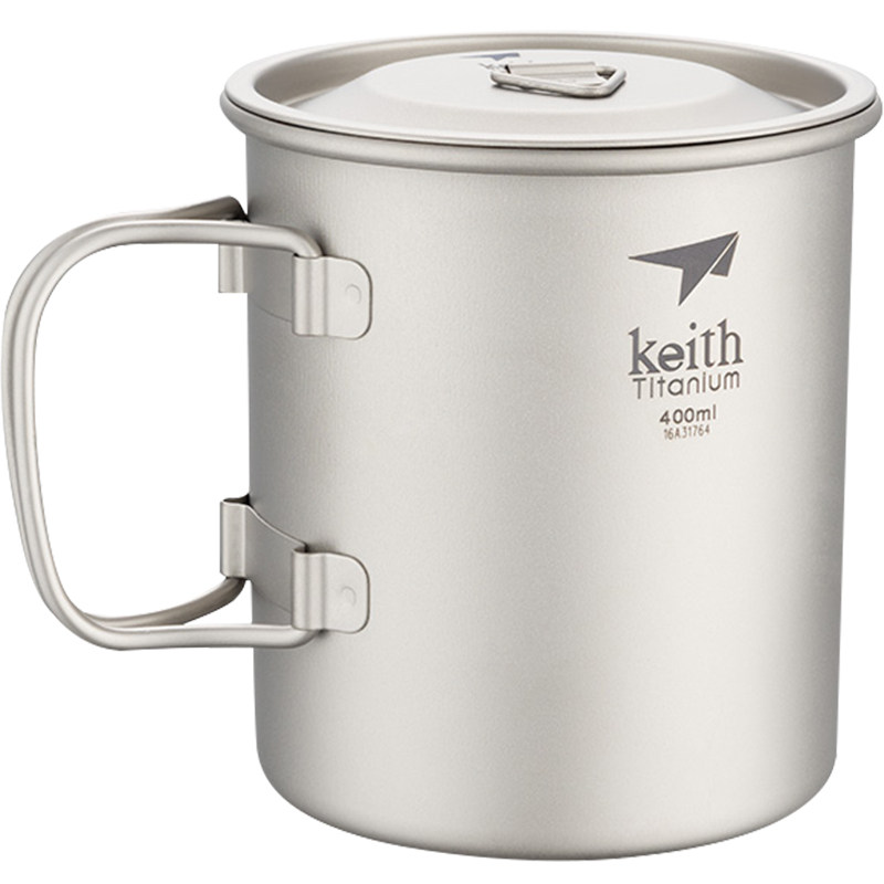 Keith titanium cup outdoor pure titanium water cup coffee cup folding ...