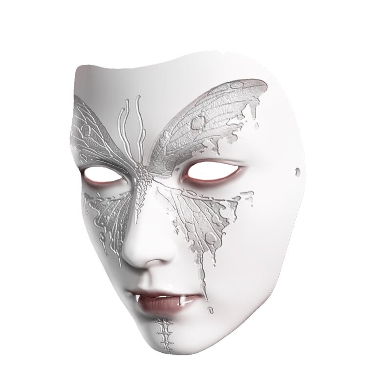 Soul Crop Butterfly Shadow Full Face Mask - Ancient Style Halloween Props