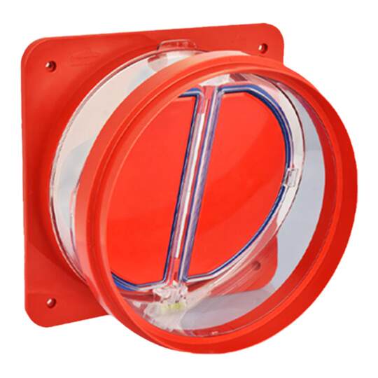 Submarine Range Hood Check Valve for Flue Odor Prevention - One-Way Design