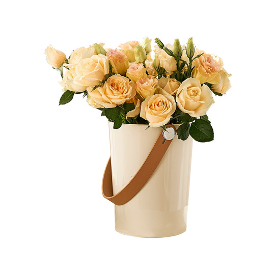 Wake Up Flower Bucket - Acrylic Home Flower Arrangement with Deep Water ...
