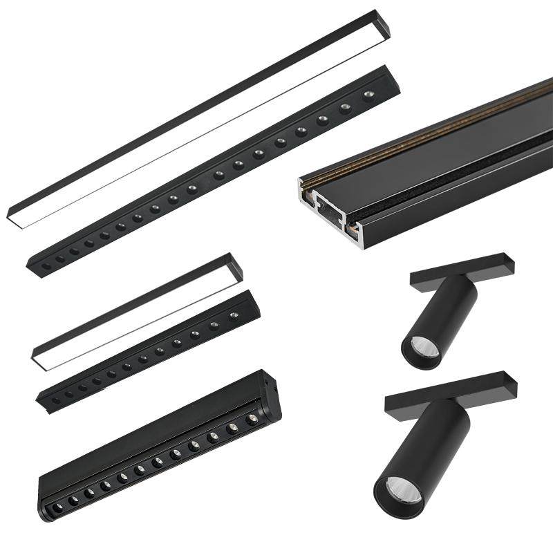 Luz de riel magnética inteligente ultrafina zhiyu para montaje en ...
