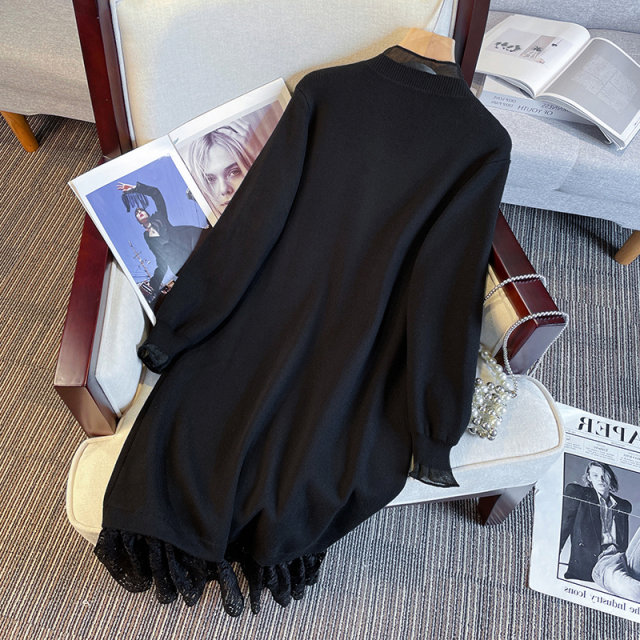 Hepburn wind high -level high -level high -end fashion inner fat mm ...
