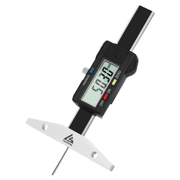 Japanese three-quantity thin rod digital display depth gauge deep hole ...