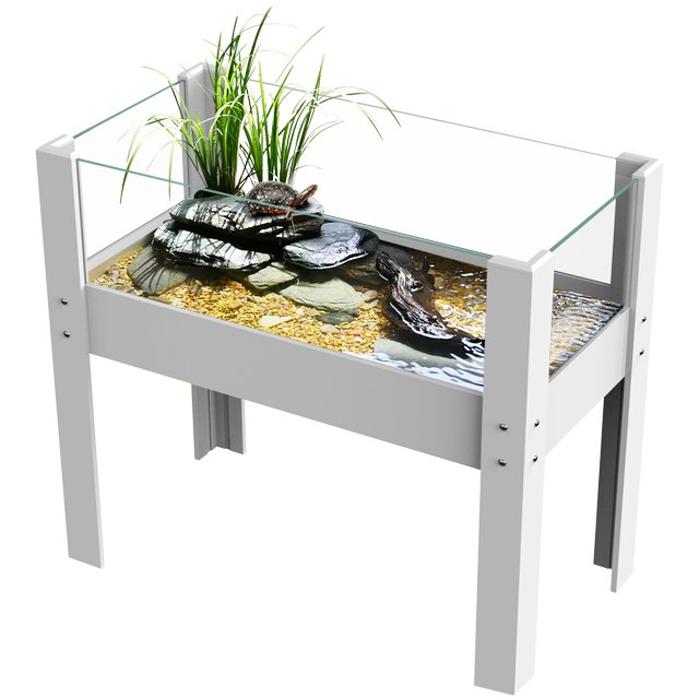 Turtle tank household large ecological landscaping villa breeding ...