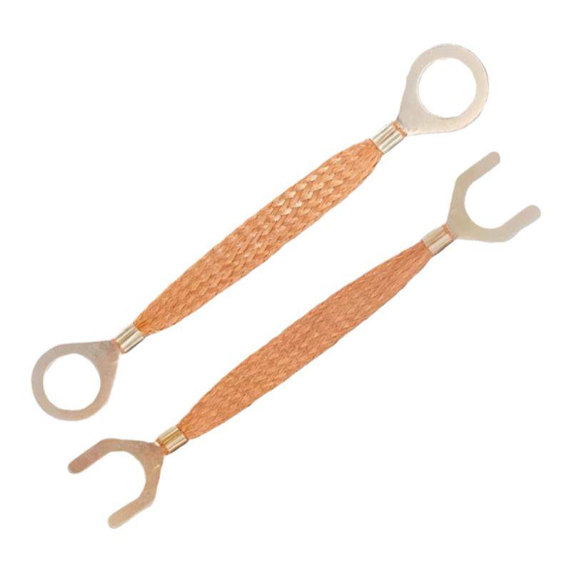 Kvj 6 Square Copper Grounding Jumper Wire - Yellow/Green