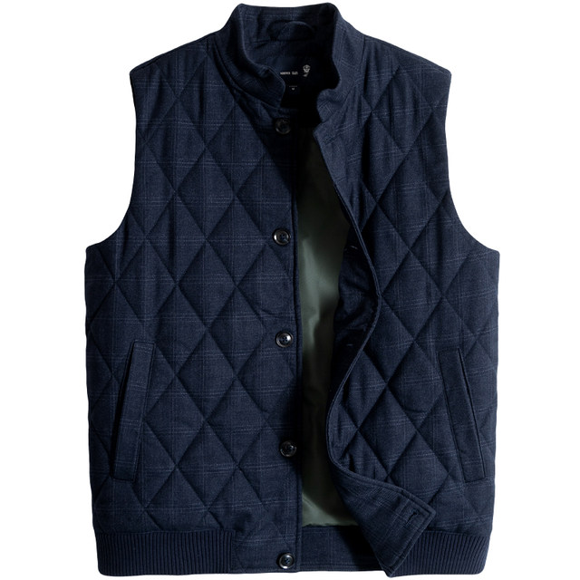 Dad's winter cotton vest men's autumn and winter warm and loose elderly, the elderly, the ...