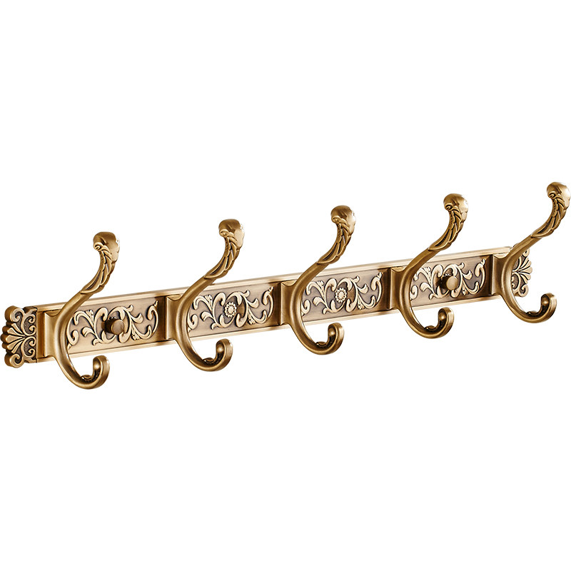 European Style Antique Coat Hooks Bathroom Wall Wardrobe Retro Row Hooks