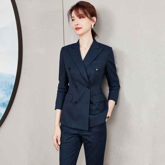 Formal women's suits, high-end suits, feminine front desk receptionist ...