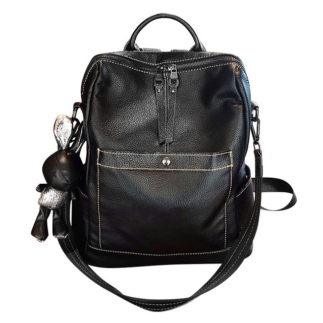 High-end backpack for women 2024 new fashion soft leather genuine ...