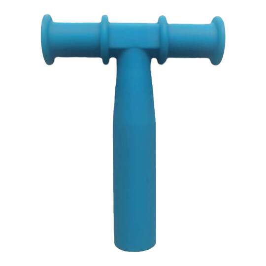 Red T-Shaped Gum Chewing Stick for Children with Mandibular Chewing Trainer
