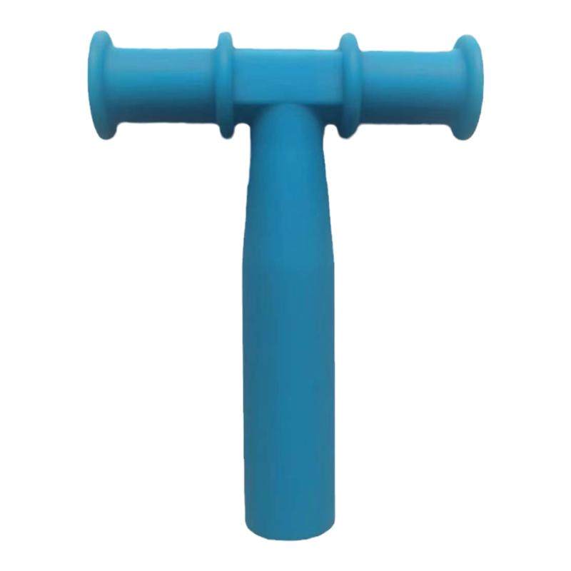 Red T-Shaped Gum Chewing Stick for Children with Mandibular Chewing Trainer