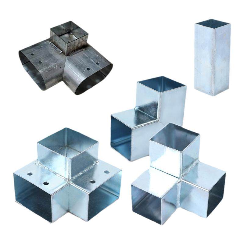 Hao Jin Galvanized Square Pipe Connector - Right Angle, 2-Way, 3-Way ...