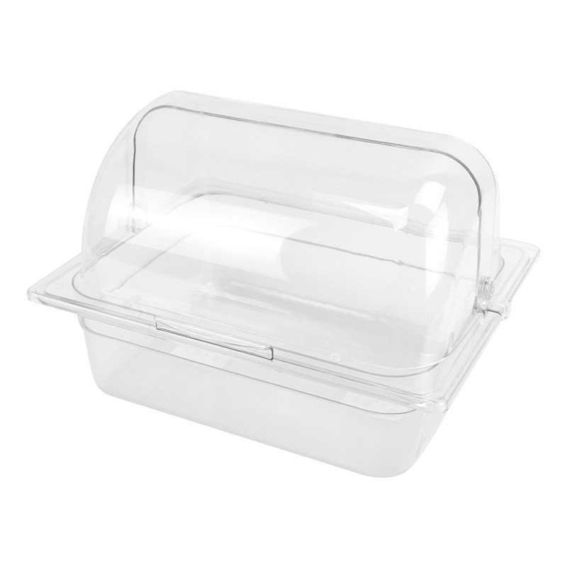 Acrylic Hot Pot Serving Pot - Transparent Spicy Food Display Box with Lid
