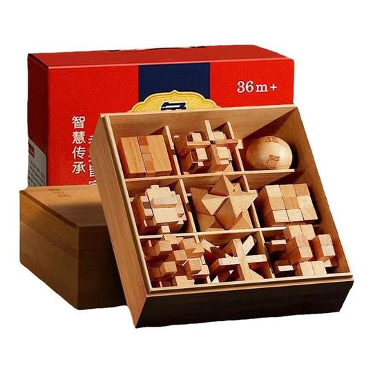 Educational Luban Lock Toy Set for Children and Adults