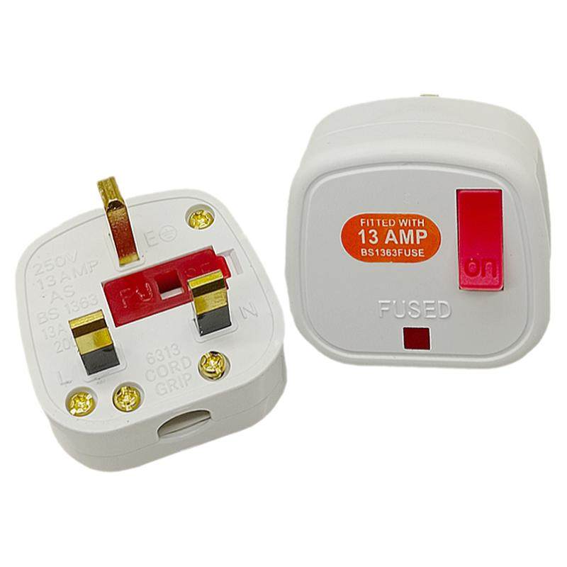 13A British Standard Plug with Switch Terminal and Fuse Household Power ...