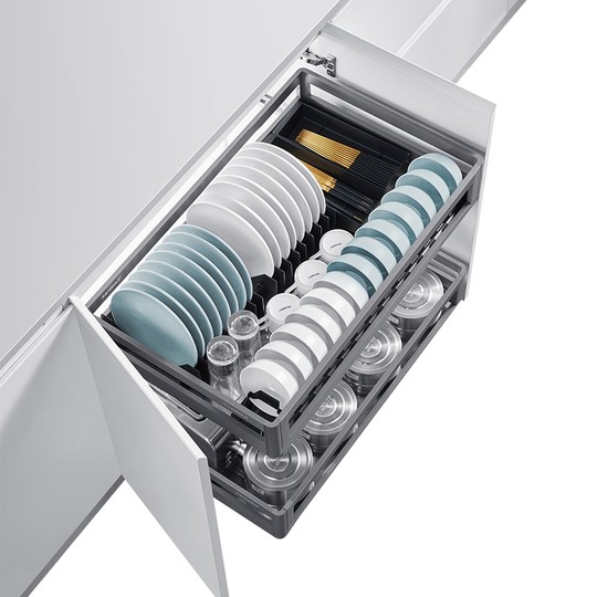 Hugo Cabinet Pull Basket - Double-Layer Drawer Dish Rack - 304 ...