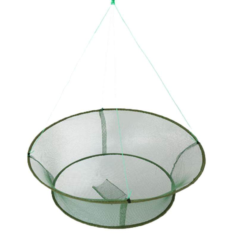 Filet de pêche pliable Golden Toad King - Cage à crevettes et à poissons