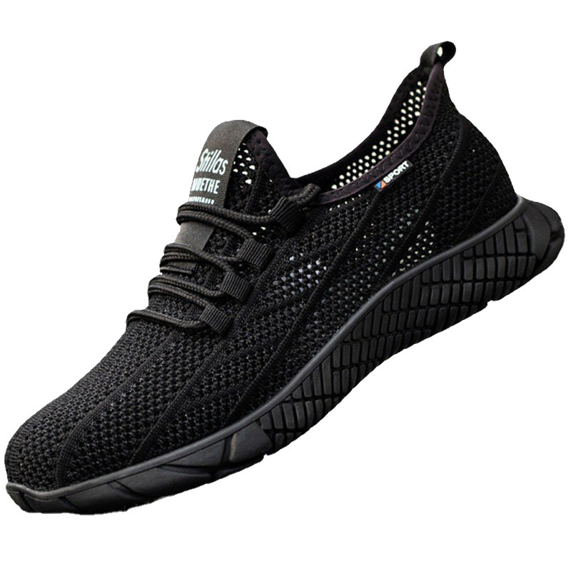 Men's Summer Labor Protection Shoes - Breathable, Deodorant, Steel Toe ...