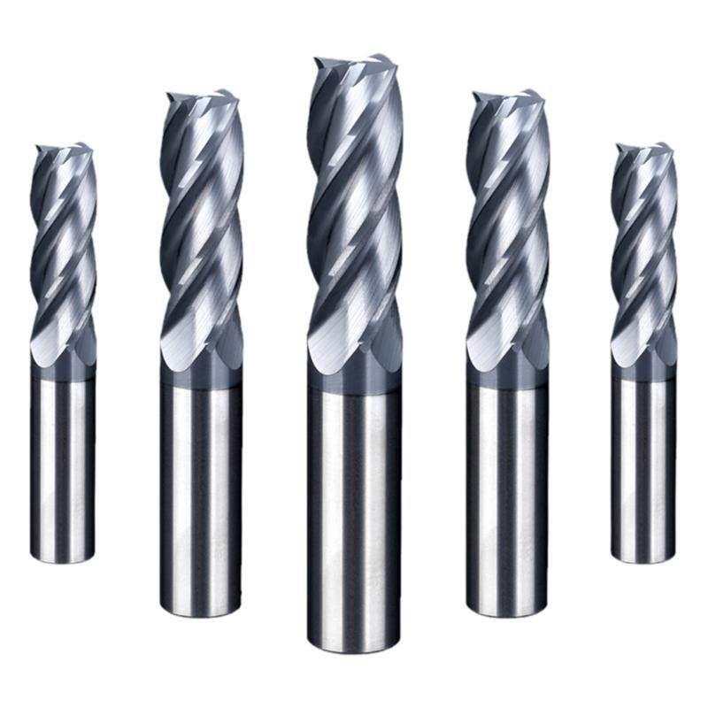 Lidiao 45 Degree 4-Flute Tungsten Steel End Mill - CNC Milling Cutter