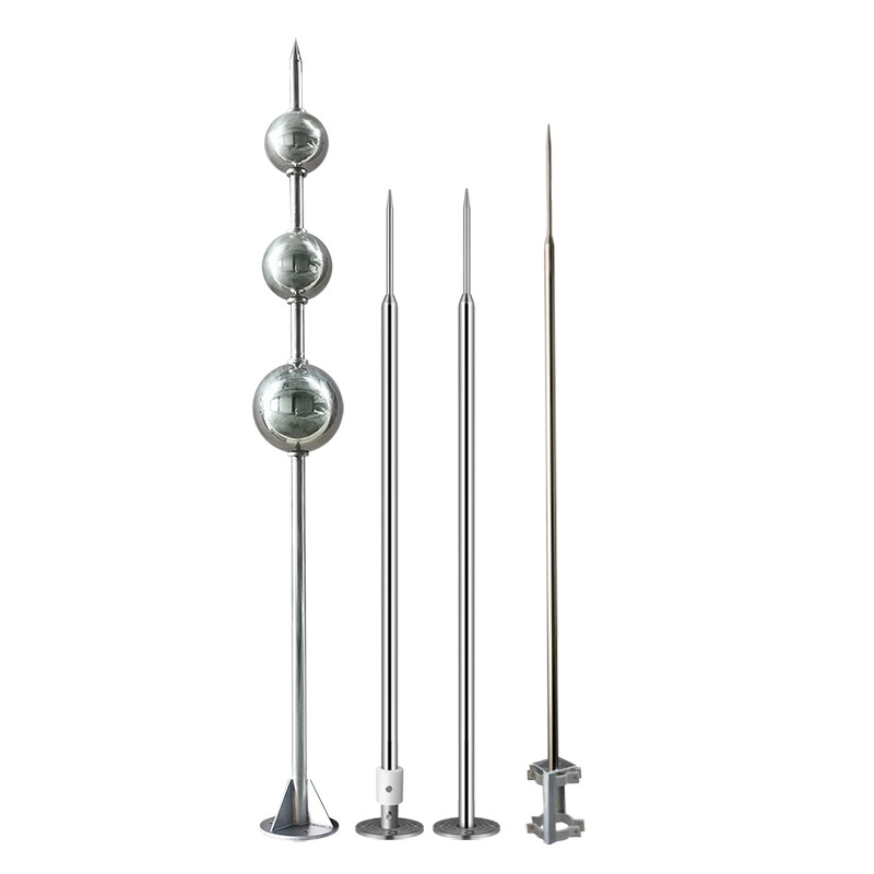 Stainless Steel Lightning Rod Kit - Industrial Grade, Complete Set
