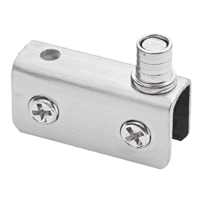 Stainless Steel Hole-Free Glass Hinge Cabinet Display Upper and Lower ...