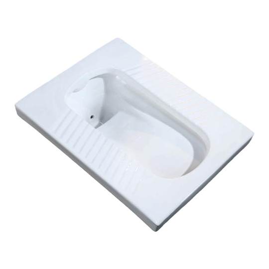 Household Ceramic Squat Toilet Set with Water Trap and 20cm Water Tank