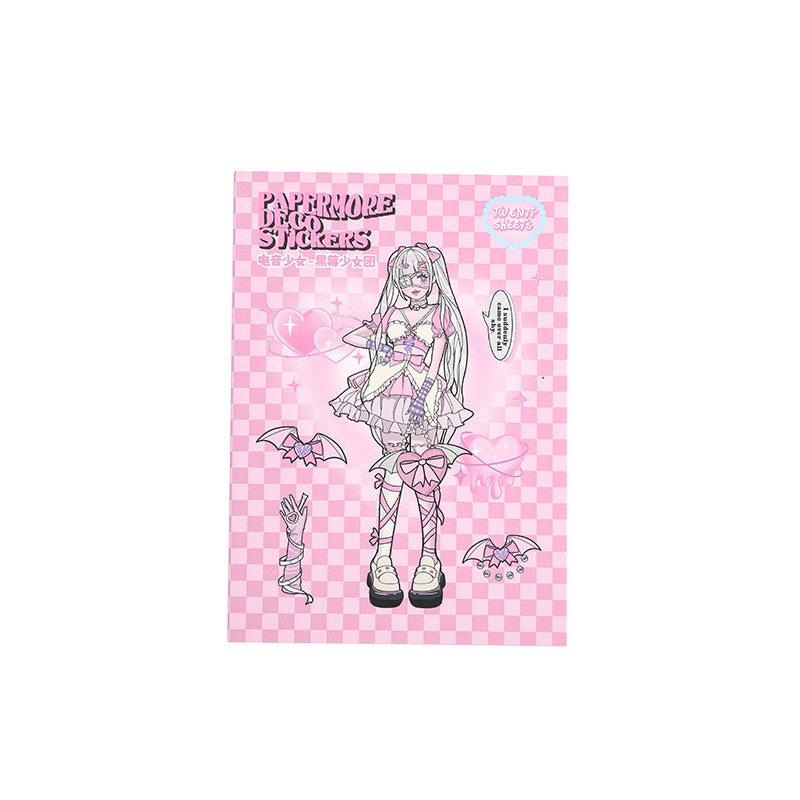 Character Goo Card Sticker Set | Sweet/Cool Girl Design for Hand ...