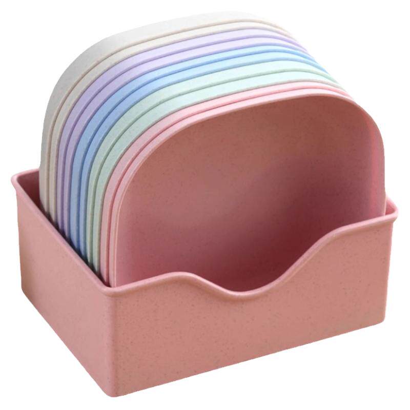 Nordic Style Plastic Plates - 5 Inch Set of 3