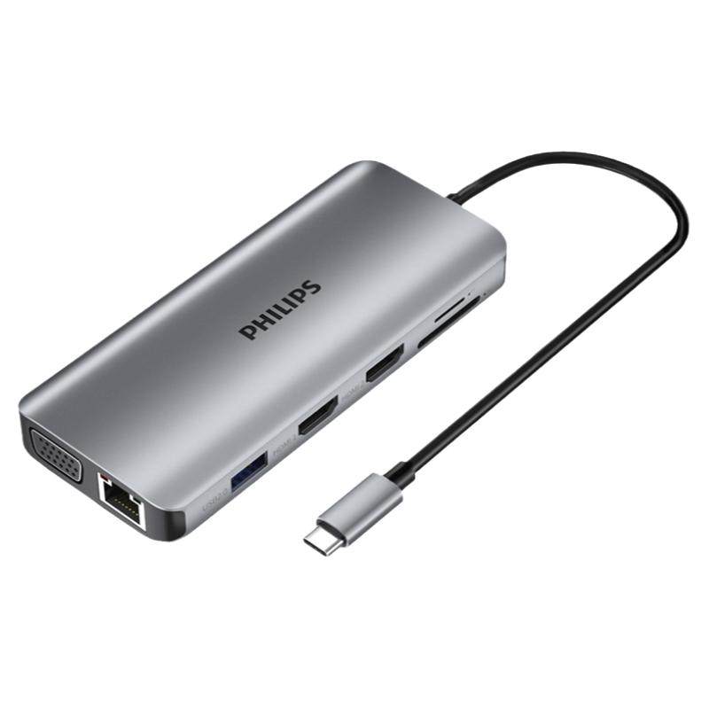 Philips type c - hdmi bağlantı İstasyonu vga dönüştürücü: dizüstü ...