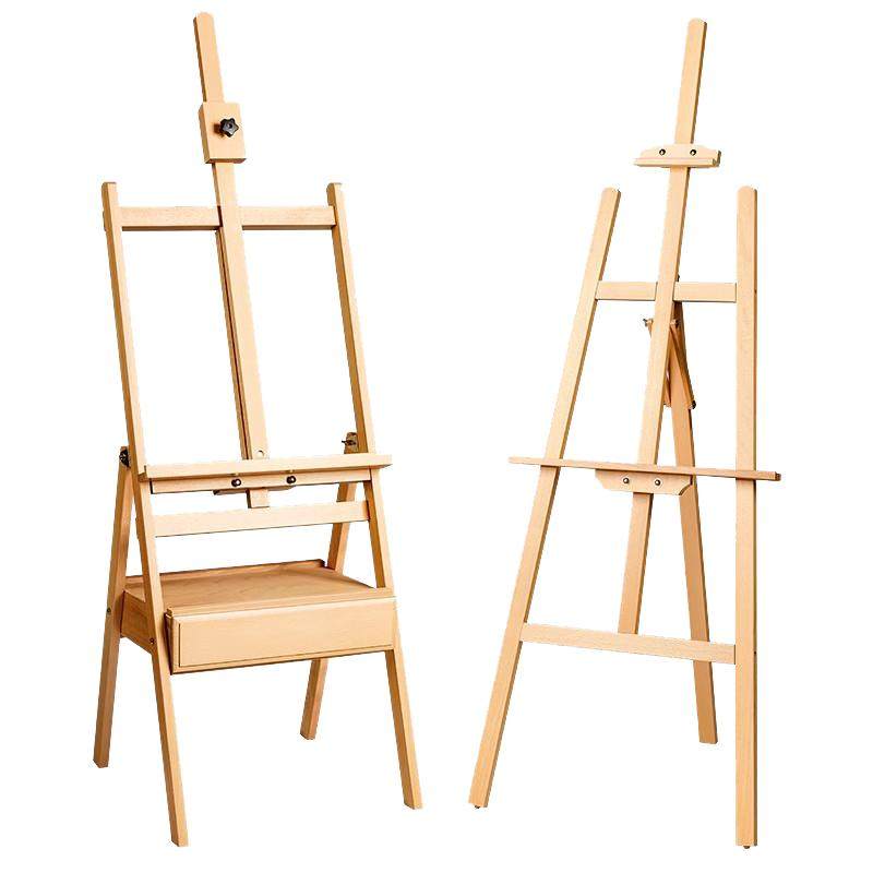 Touchmark Kayın Ahşap Şövale - Katlanabilir Sanat Çizim Tahtası - TM-BE-002