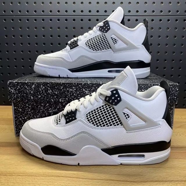Authentic aj4 men's shoes official flagship store Xiaobai cement ...
