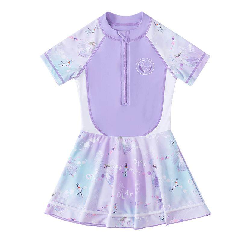 Disney Children's Swimsuit | Girls One-Piece Princess Dress Swimming ...