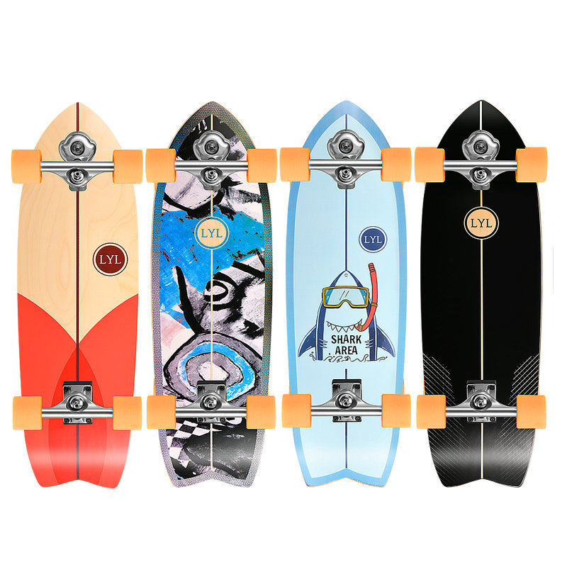 Slide Land Surfboard Skateboard - Adult Boys and Girls Beginners Free ...