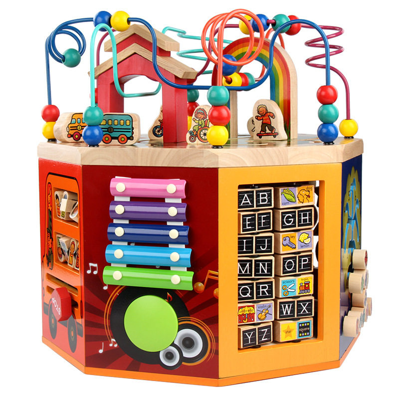 Wooden Bead Toy – Educational Treasure Chest for Babies & Toddlers
