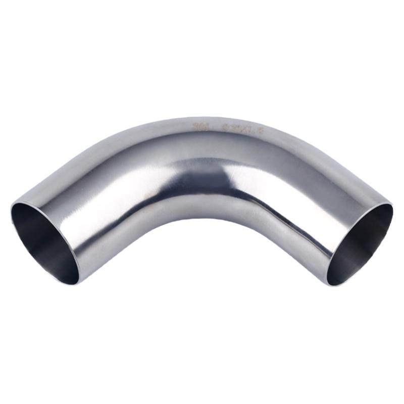 304/316l удължено коляно заваряване от неръждаема стомана - санитарен клас храна 90 градуса ...