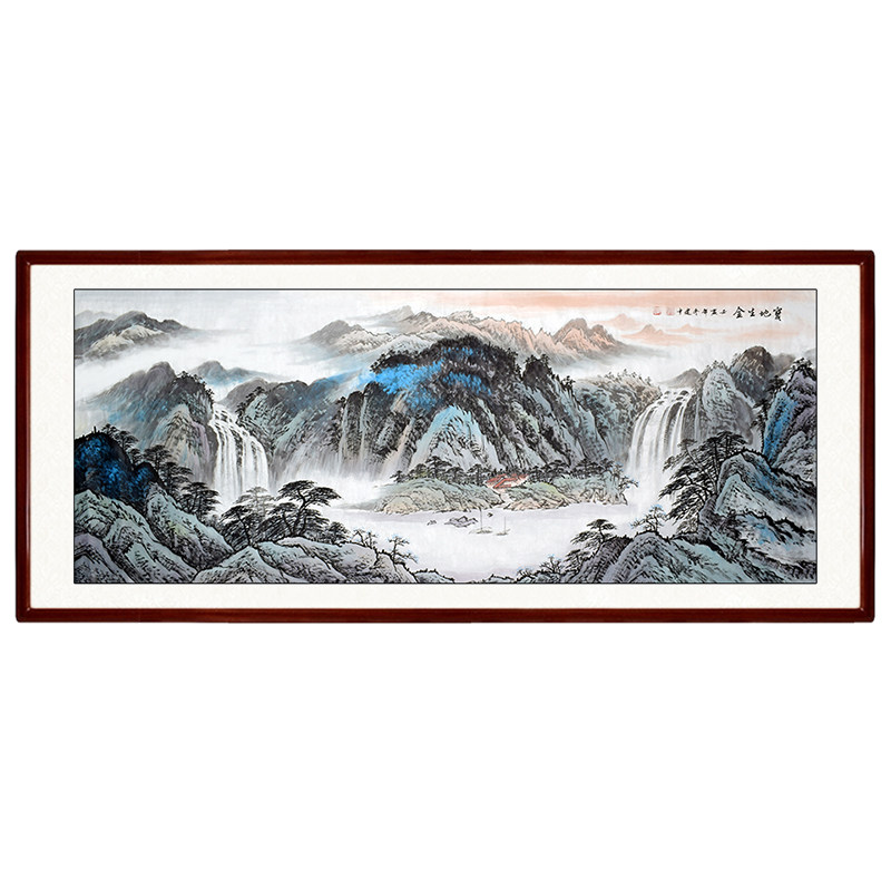 Hand-Painted Chinese Landscape Painting - Feng Shui Treasure Pot - New ...