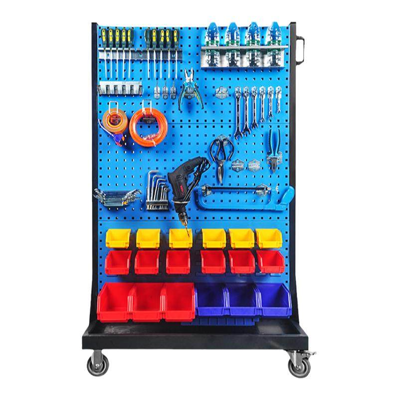 Tool Rack Material Rack Workshop - Double-Sided Screw Box - Mobile Car ...
