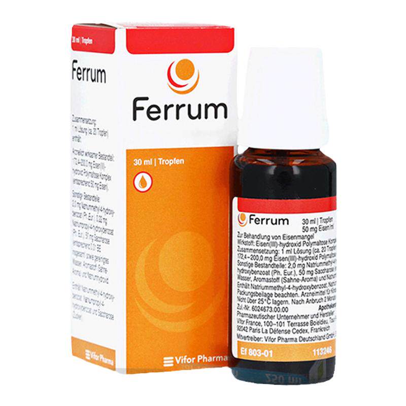Ferrum Hausmann Eisen Tropfen - 30ml - Säugling & Erwachsene - Deutschland