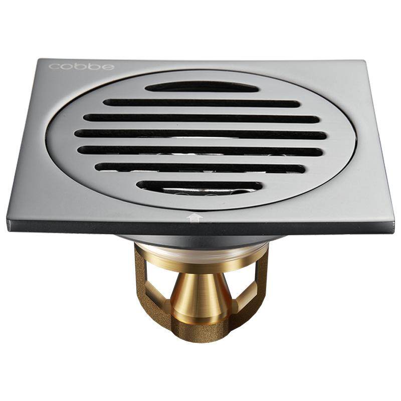 Bonde de sol en acier inoxydable Cobbe - Gris anthracite P02b05