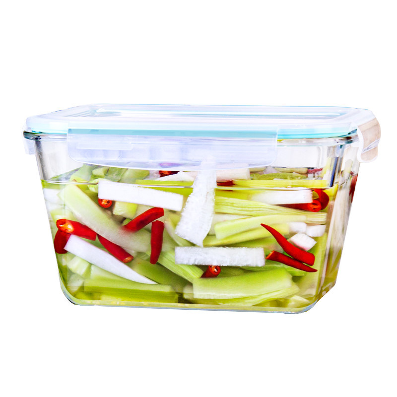 Large Capacity Glass Pickle Sealed Box for Refrigerator Storage - Food ...