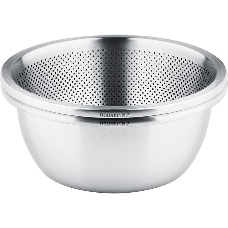 Food-Grade 304 Stainless Steel Basin | Household Rice Washing Sieve ...