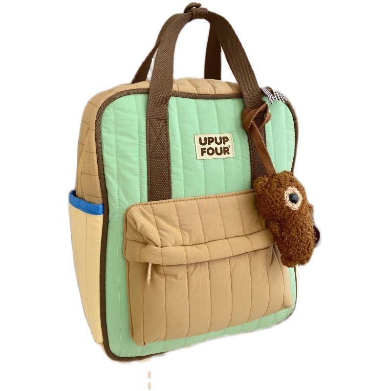 Upupfour 少年派｜原创自制韩国多功能纯棉绗缝刺绣妈咪包亲子包